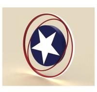 China Children's room bedroom light minimalist modern cartoon America Captain lighting fixtures(WH-MA-335) for sale