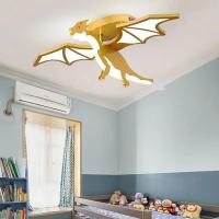 China Children's Room Lamps Golden LED Boy Bedroom Nursery Flying Dragon Ceiling Lights(WH-MA-336) for sale
