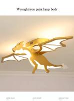 China Children's Room Lamps Golden LED Boy Bedroom Nursery Flying Dragon Ceiling Lights(WH-MA-336) for sale