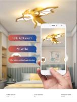 China Children's Room Lamps Golden LED Boy Bedroom Nursery Flying Dragon Ceiling Lights(WH-MA-336) for sale