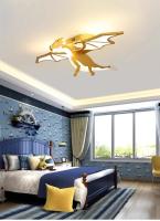 China Children's Room Lamps Golden LED Boy Bedroom Nursery Flying Dragon Ceiling Lights(WH-MA-336) for sale