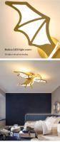 China Children's Room Lamps Golden LED Boy Bedroom Nursery Flying Dragon Ceiling Lights(WH-MA-336) for sale