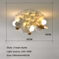China children room lighting Bedroom Study Kids Nursery Creative Rocket astronaut ceiling light(WH-MA-337) for sale