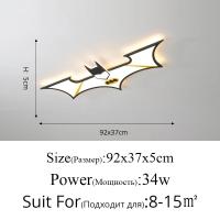 China living Room Lighting LED Child Chandeliers Study Creative Remote control bat Ceiling Lights(WH-MA-339) for sale
