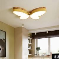 China kids ceiling light Bedroom Boys And Girls Baby Cute Modern wood butterfly ceiling light(WH-MA-341) for sale