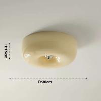 China Bedroom Light Living Room French Aisle Balcony Surface Mounted Bauhaus Glass Ceiling Lamp(WH-MA-343) for sale