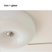 China Bedroom Light Living Room French Aisle Balcony Surface Mounted Bauhaus Glass Ceiling Lamp(WH-MA-343) for sale