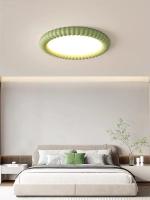 China study ceiling light bedroom Modern Orange Green minimalist circular Cream style ceiling light(WH-MA-344) for sale