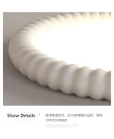China study ceiling light bedroom Modern Orange Green minimalist circular Cream style ceiling light(WH-MA-344) for sale