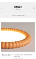 China study ceiling light bedroom Modern Orange Green minimalist circular Cream style ceiling light(WH-MA-344) for sale