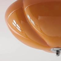 China Home Decor Fixture Lustre Bedroom Study Room Minimalist Orange Pumpkin Glass Ceiling Lamps(WH-MA-345) for sale