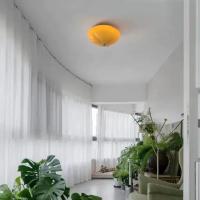 China Home Decor Fixture Lustre Bedroom Study Room Minimalist Orange Pumpkin Glass Ceiling Lamps(WH-MA-345) for sale