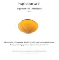 China Home Decor Fixture Lustre Bedroom Study Room Minimalist Orange Pumpkin Glass Ceiling Lamps(WH-MA-345) for sale