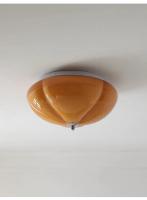 China Home Decor Fixture Lustre Bedroom Study Room Minimalist Orange Pumpkin Glass Ceiling Lamps(WH-MA-345) for sale