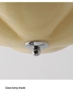 China Home Decor Fixture Lustre Bedroom Study Room Minimalist Orange Pumpkin Glass Ceiling Lamps(WH-MA-345) for sale