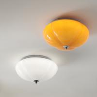 China Home Decor Fixture Lustre Bedroom Study Room Minimalist Orange Pumpkin Glass Ceiling Lamps(WH-MA-345) for sale