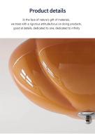 China Home Decor Fixture Lustre Bedroom Study Room Minimalist Orange Pumpkin Glass Ceiling Lamps(WH-MA-345) for sale