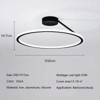 China Luster Light Fixtures Bedroom Study Room Modern Simple Circle Led Ceiling Lamp(WH-MA-346) for sale