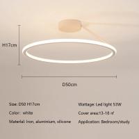 China Luster Light Fixtures Bedroom Study Room Modern Simple Circle Led Ceiling Lamp(WH-MA-346) for sale