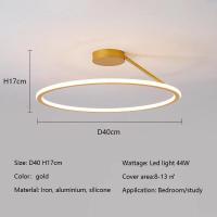 China Luster Light Fixtures Bedroom Study Room Modern Simple Circle Led Ceiling Lamp(WH-MA-346) for sale