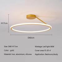 China Luster Light Fixtures Bedroom Study Room Modern Simple Circle Led Ceiling Lamp(WH-MA-346) for sale