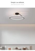 China Luster Light Fixtures Bedroom Study Room Modern Simple Circle Led Ceiling Lamp(WH-MA-346) for sale