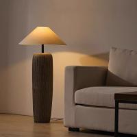 China Lounge Standing Light Living Room Sofa Decoration Japanese Antique Pottery Floor Lamp(WH-VFL-20) for sale