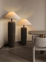 China Lounge Standing Light Living Room Sofa Decoration Japanese Antique Pottery Floor Lamp(WH-VFL-20) for sale