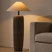 China Lounge Standing Light Living Room Sofa Decoration Japanese Antique Pottery Floor Lamp(WH-VFL-20) for sale