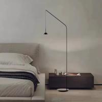 China Hotel Standing Lamp Parlor Bedroom Minimalist Black Metal Estiluz Cupolina Floor Lamp(WH-VFL-22) for sale