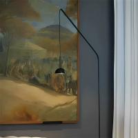 China Hotel Standing Lamp Parlor Bedroom Minimalist Black Metal Estiluz Cupolina Floor Lamp(WH-VFL-22) for sale