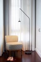 China Hotel Standing Lamp Parlor Bedroom Minimalist Black Metal Estiluz Cupolina Floor Lamp(WH-VFL-22) for sale