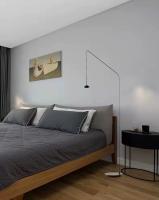 China Hotel Standing Lamp Parlor Bedroom Minimalist Black Metal Estiluz Cupolina Floor Lamp(WH-VFL-22) for sale
