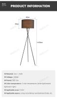 China living room standing lamp bedroom designer fashion simple Nordic floor lamp(WH-VFL-24) for sale