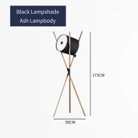 China living room floor lamp bedroom creative simple Walnut lamp Shift Floor Lamp(WH-VFL-25) for sale