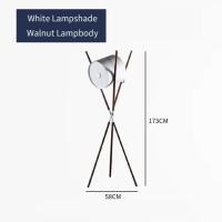 China living room floor lamp bedroom creative simple Walnut lamp Shift Floor Lamp(WH-VFL-25) for sale