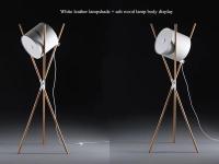 China living room floor lamp bedroom creative simple Walnut lamp Shift Floor Lamp(WH-VFL-25) for sale