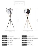 China living room floor lamp bedroom creative simple Walnut lamp Shift Floor Lamp(WH-VFL-25) for sale