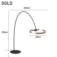 China Home Decor Light Fixture Living Room Coffee Tables Ring Design LED Mito Largo Floor Lamp(WH-VFL-29) for sale