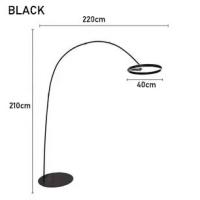 China Home Decor Light Fixture Living Room Coffee Tables Ring Design LED Mito Largo Floor Lamp(WH-VFL-29) for sale