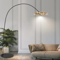China Home Decor Light Fixture Living Room Coffee Tables Ring Design LED Mito Largo Floor Lamp(WH-VFL-29) for sale