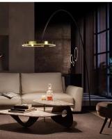 China Home Decor Light Fixture Living Room Coffee Tables Ring Design LED Mito Largo Floor Lamp(WH-VFL-29) for sale