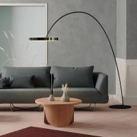 China Home Decor Light Fixture Living Room Coffee Tables Ring Design LED Mito Largo Floor Lamp(WH-VFL-29) for sale