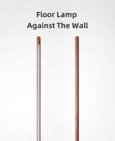 China Atmosphere Lamp Living Room Sofa Nordic Black Walnut Ash Stay Against Wall Floor Lamp(WH-VFL-33) for sale