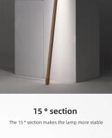 China Atmosphere Lamp Living Room Sofa Nordic Black Walnut Ash Stay Against Wall Floor Lamp(WH-VFL-33) for sale
