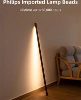 China Atmosphere Lamp Living Room Sofa Nordic Black Walnut Ash Stay Against Wall Floor Lamp(WH-VFL-33) for sale