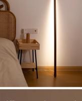 China Atmosphere Lamp Living Room Sofa Nordic Black Walnut Ash Stay Against Wall Floor Lamp(WH-VFL-33) for sale