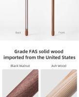 China Atmosphere Lamp Living Room Sofa Nordic Black Walnut Ash Stay Against Wall Floor Lamp(WH-VFL-33) for sale