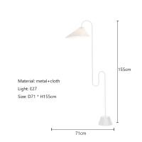 China Reading Light Living Room Corner Home Decor unique fabric lampshade Roattino Floor Lamp(WH-VFL-42) for sale