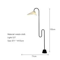 China Reading Light Living Room Corner Home Decor unique fabric lampshade Roattino Floor Lamp(WH-VFL-42) for sale